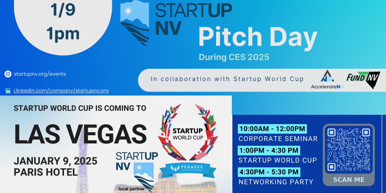 January 9th During CES – Pitch Day for $500K – Startup World Cup ...